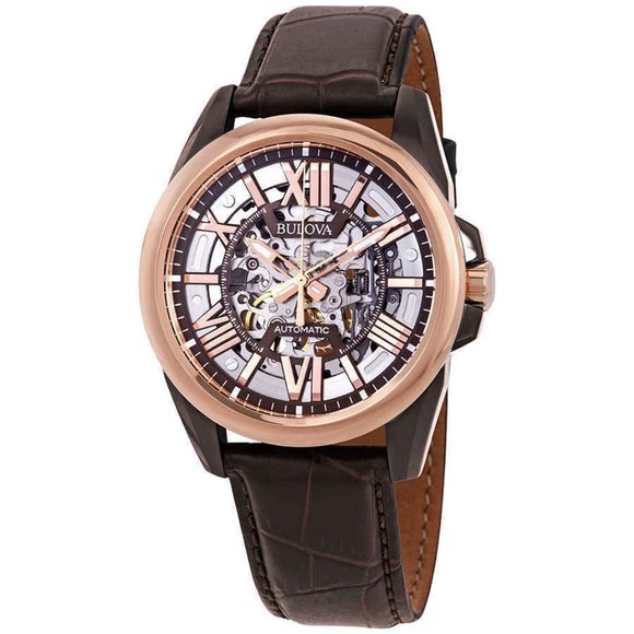 Bulova | Accessories | Sale Bulova Skeleton Mens Auto Watch New With ...